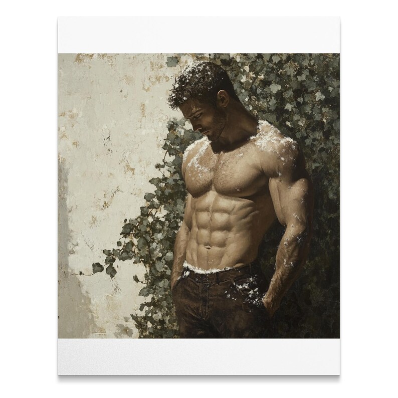 Male Torso Wall Art, Bodybuilder Art Print, Workout Motivation Decor ...