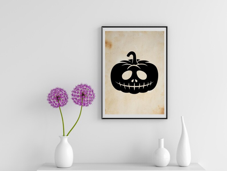 Halloween Printable Gallery Wall Art Bundle, Set of 3 Print, Antique ...