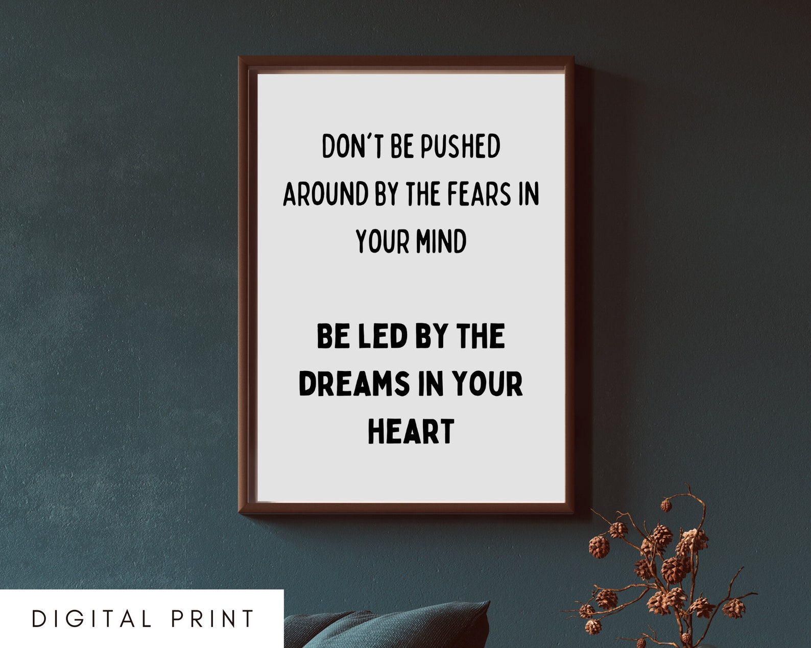 Follow Your Heart Printable Wall Art, Inspirational Poster, Follow Your ...