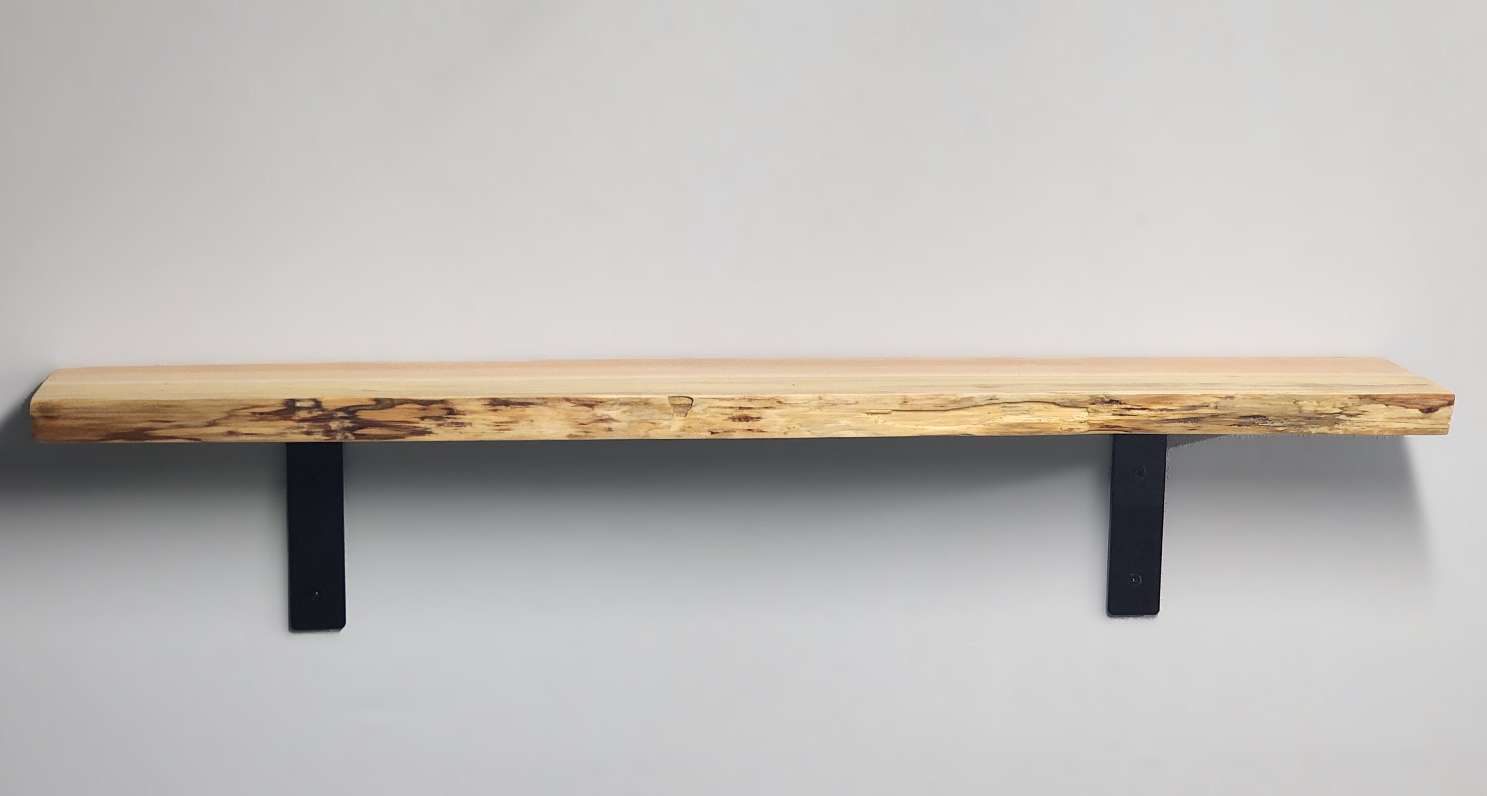 Handcrafted Live Edge Wood Shelves With Hardware - Etsy