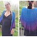 Knitting Pattern for a Triangle Shawl With Shoulders, Top Down Beach ...