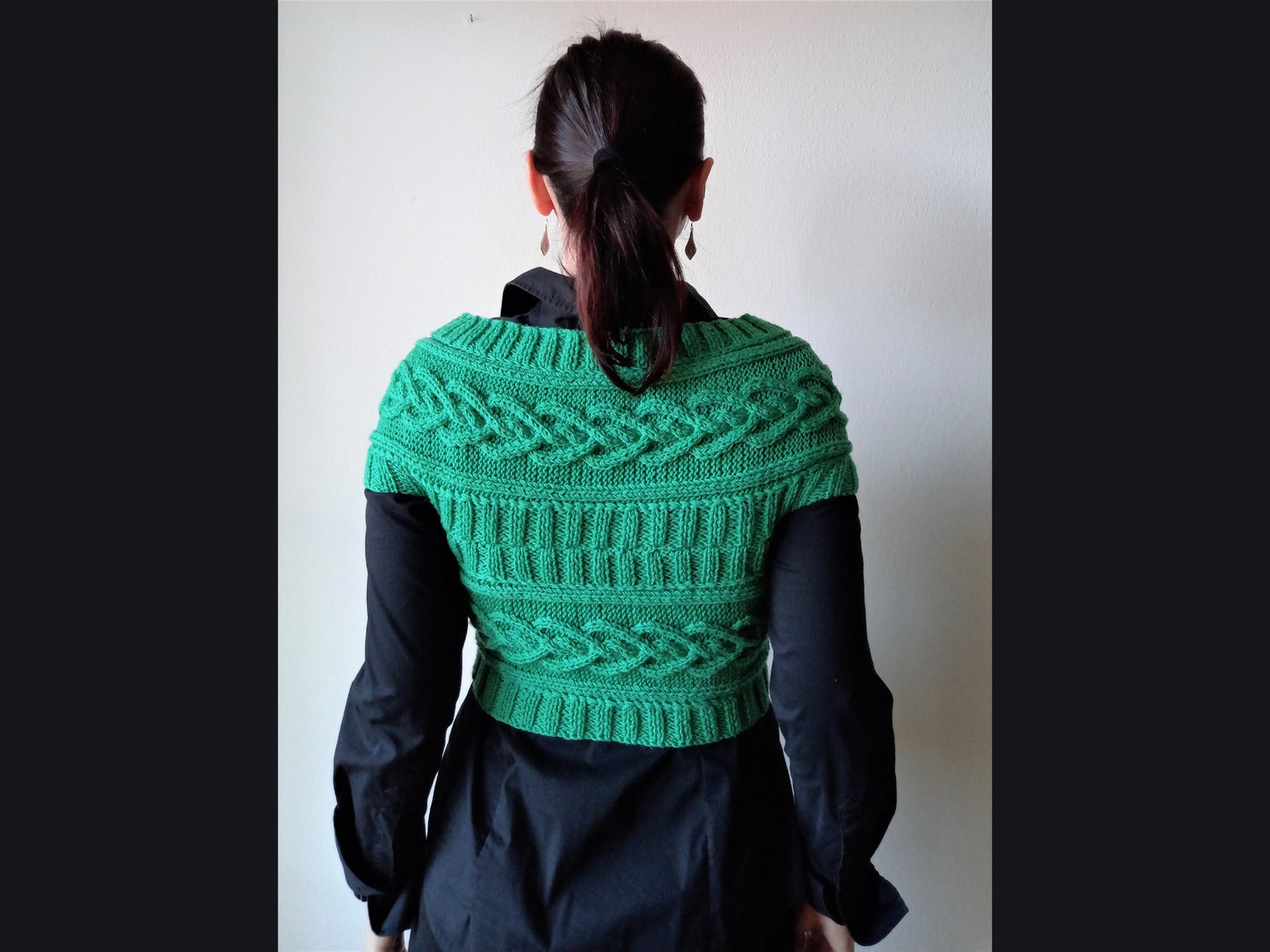 Crossover Wrap Knitting Pattern, Women's Cable Vest Convertible to ...