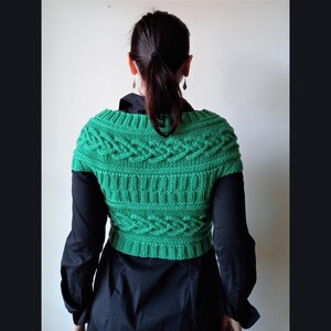 Crossover Wrap Knitting Pattern, Women's Cable Vest Convertible to ...