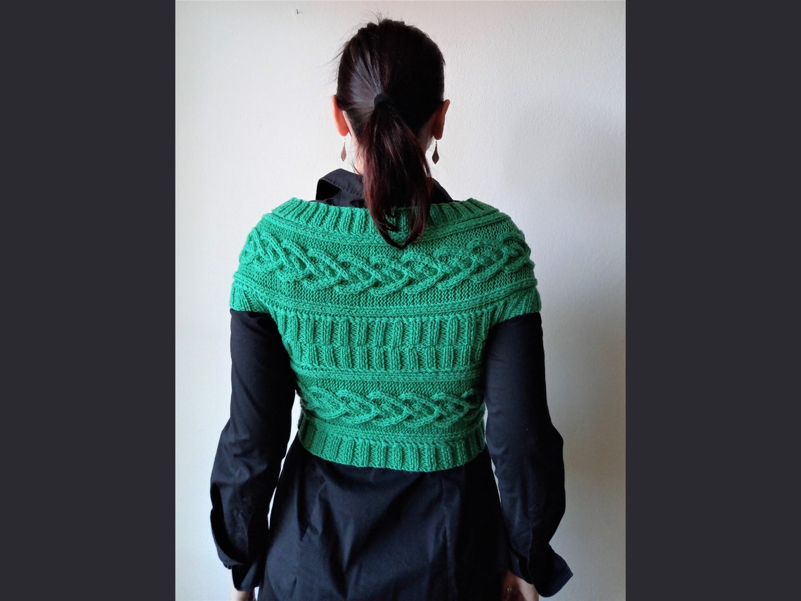TWO Cross Body Wrap Vest Knitting Patterns Inspired by - Etsy
