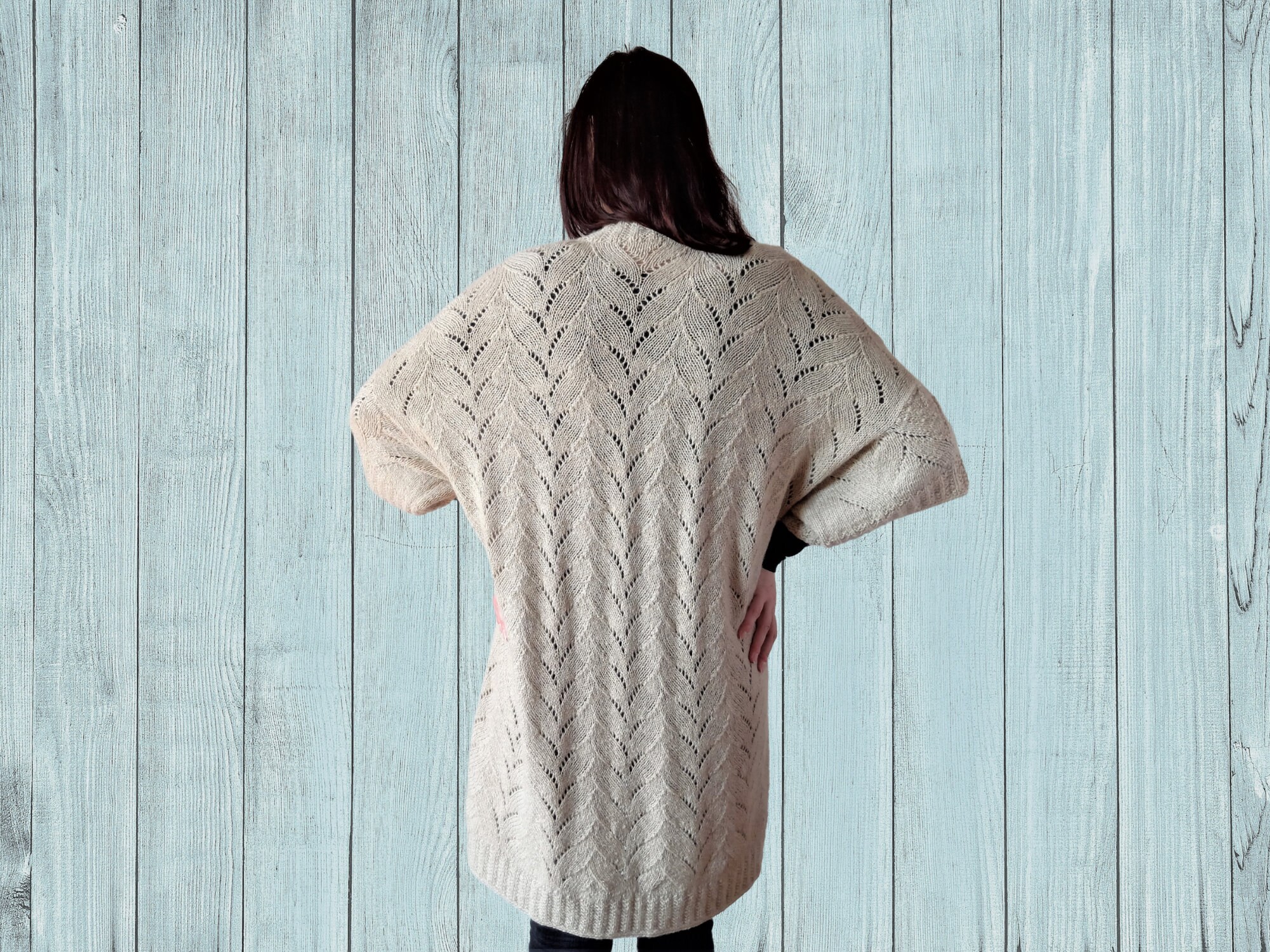 Long Oversized Cardigan for Women Knitting Pattern, Instant Download ...