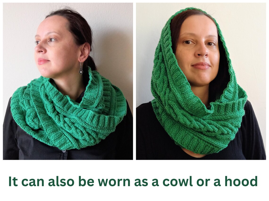 Crossover Wrap Knitting Pattern, Women's Cable Vest Convertible to ...