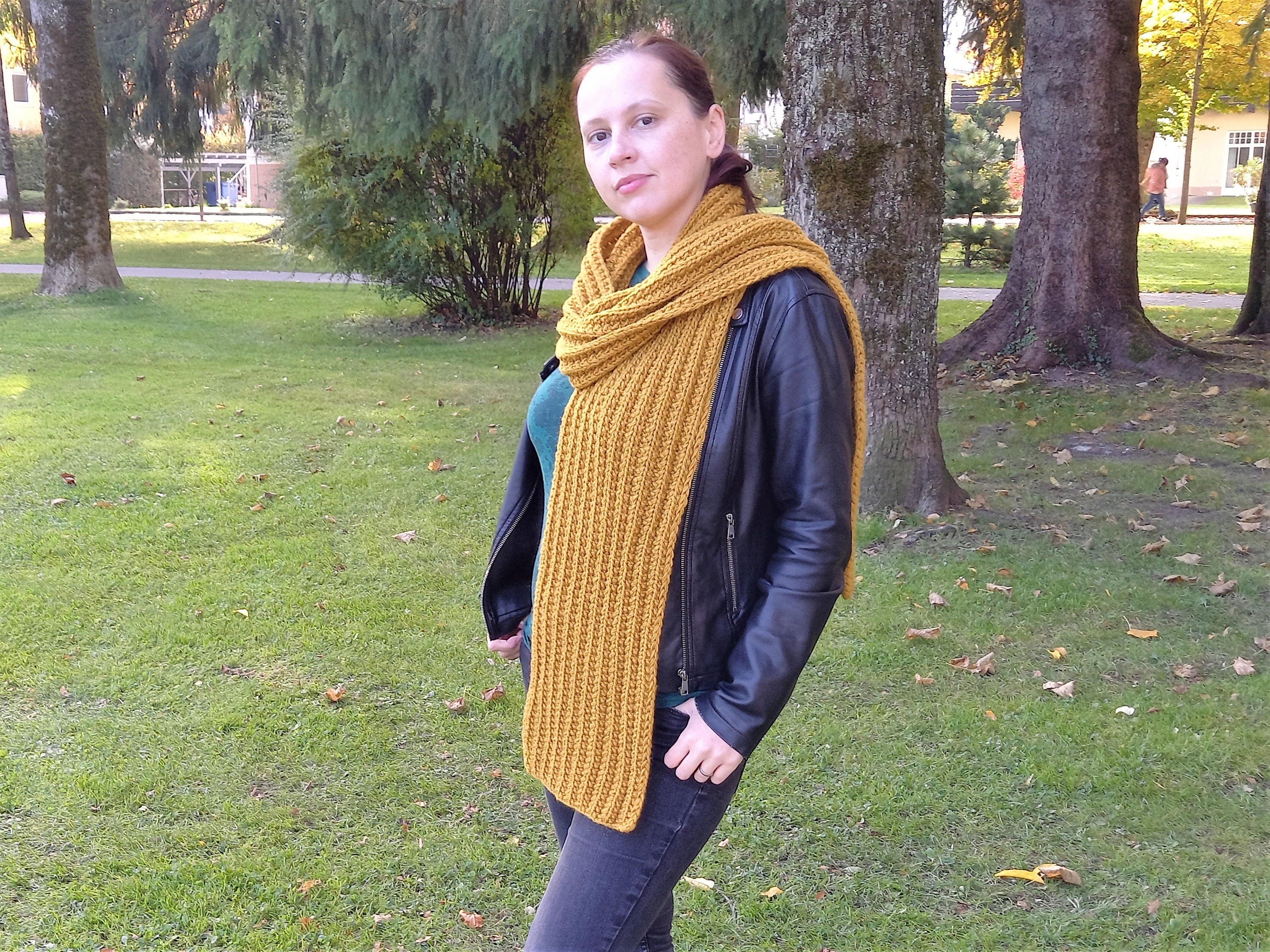 Easy Scarf Knitting Pattern for Beginners, Adaptable Size for Adults ...