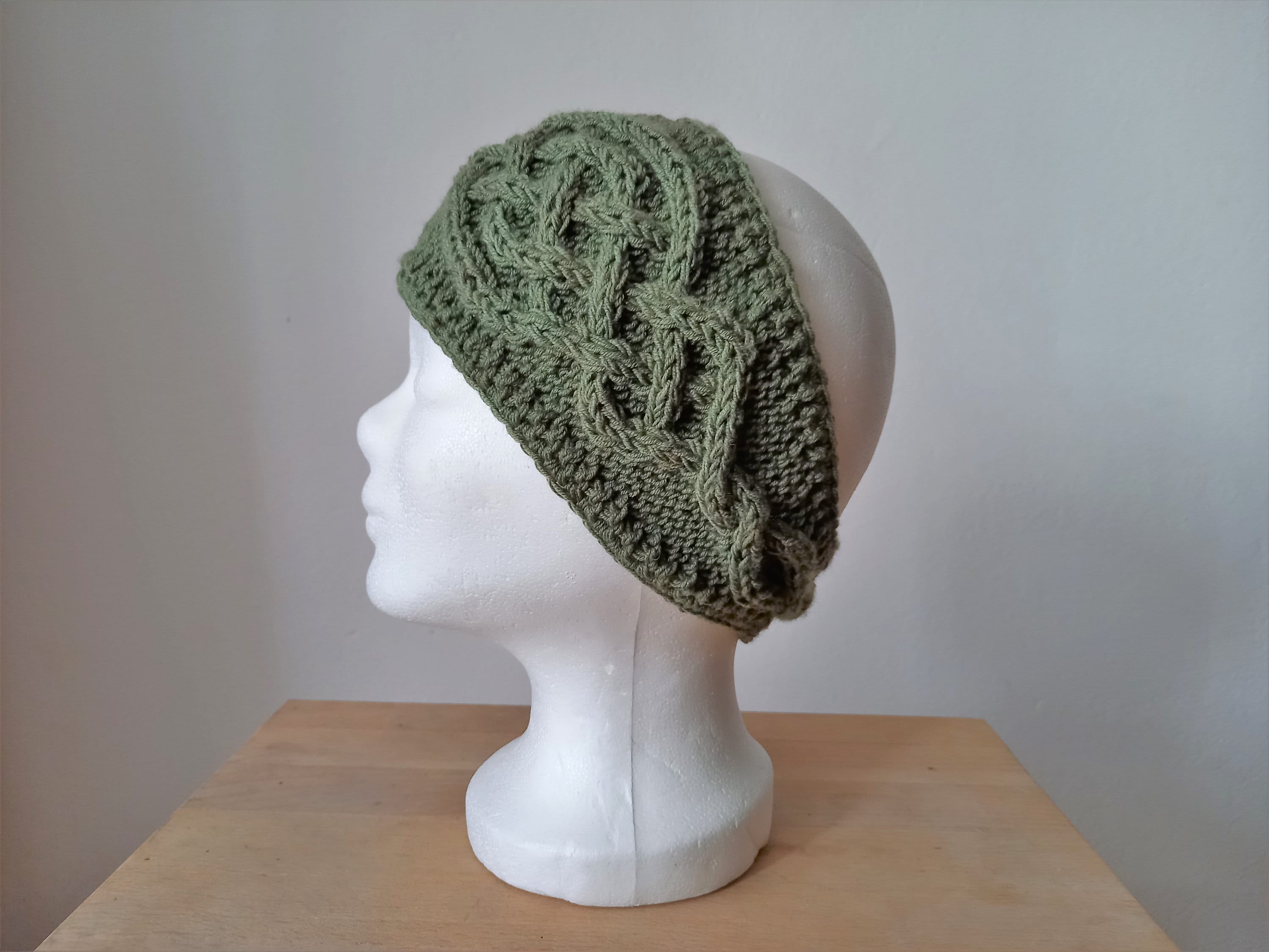 Headband Knitting Pattern With Celtic Cables, Winter Ear Warmer for ...