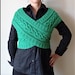 Crossover Wrap Knitting Pattern, Women's Cable Vest Convertible to ...