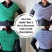 Crossover Wrap Knitting Pattern, Women's Cable Vest Convertible to ...