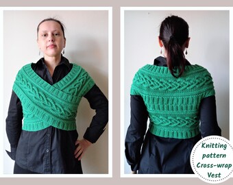 Cable Crossover Wrap Knitting Pattern - Etsy