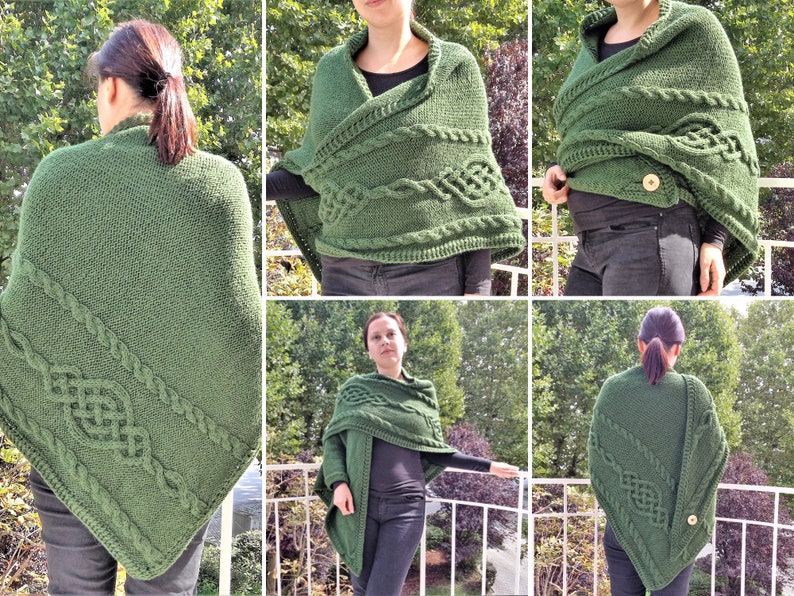 Set of 3 Triangle Shawl Knitting Patterns, Fingering Weight DK or ...