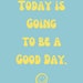Blue and Yellow Positive Quote Print | DIGITAL DOWNLOAD | Wall Art ...