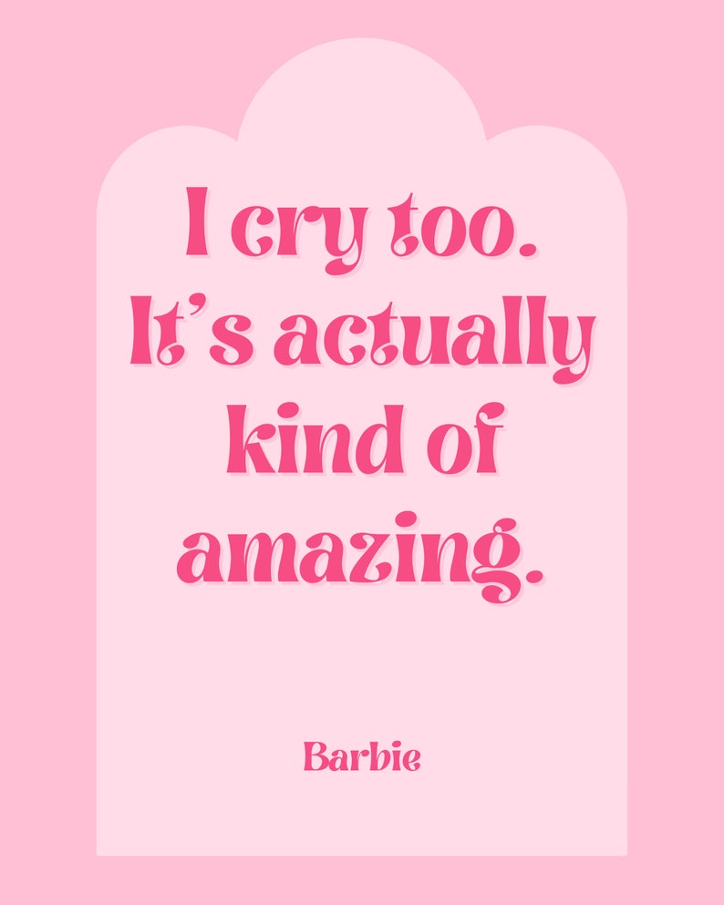 Barbie Movie Quote Print DIGITAL DOWNLOAD Wall Art - Etsy