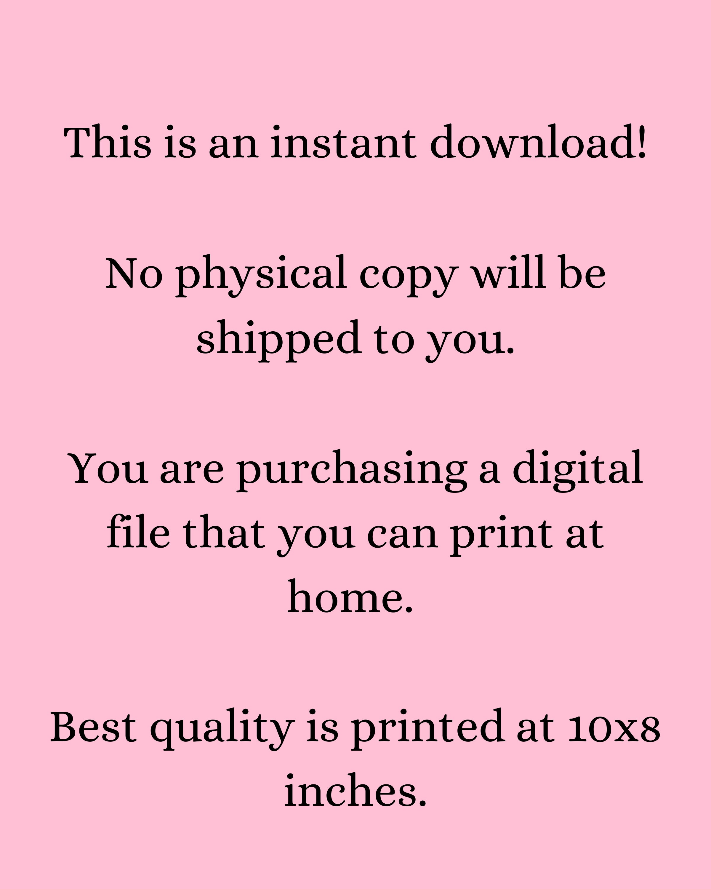 Custom Pink Font Quote | DIGITAL DOWNLOAD | Pink Printable Quote ...