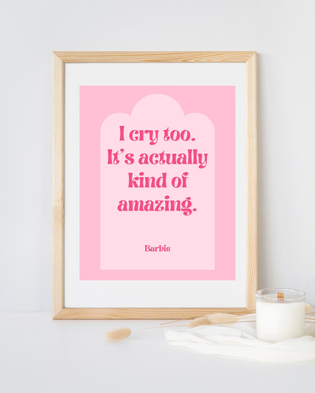 Barbie Movie Quote Print DIGITAL DOWNLOAD Wall Art Instant Download ...