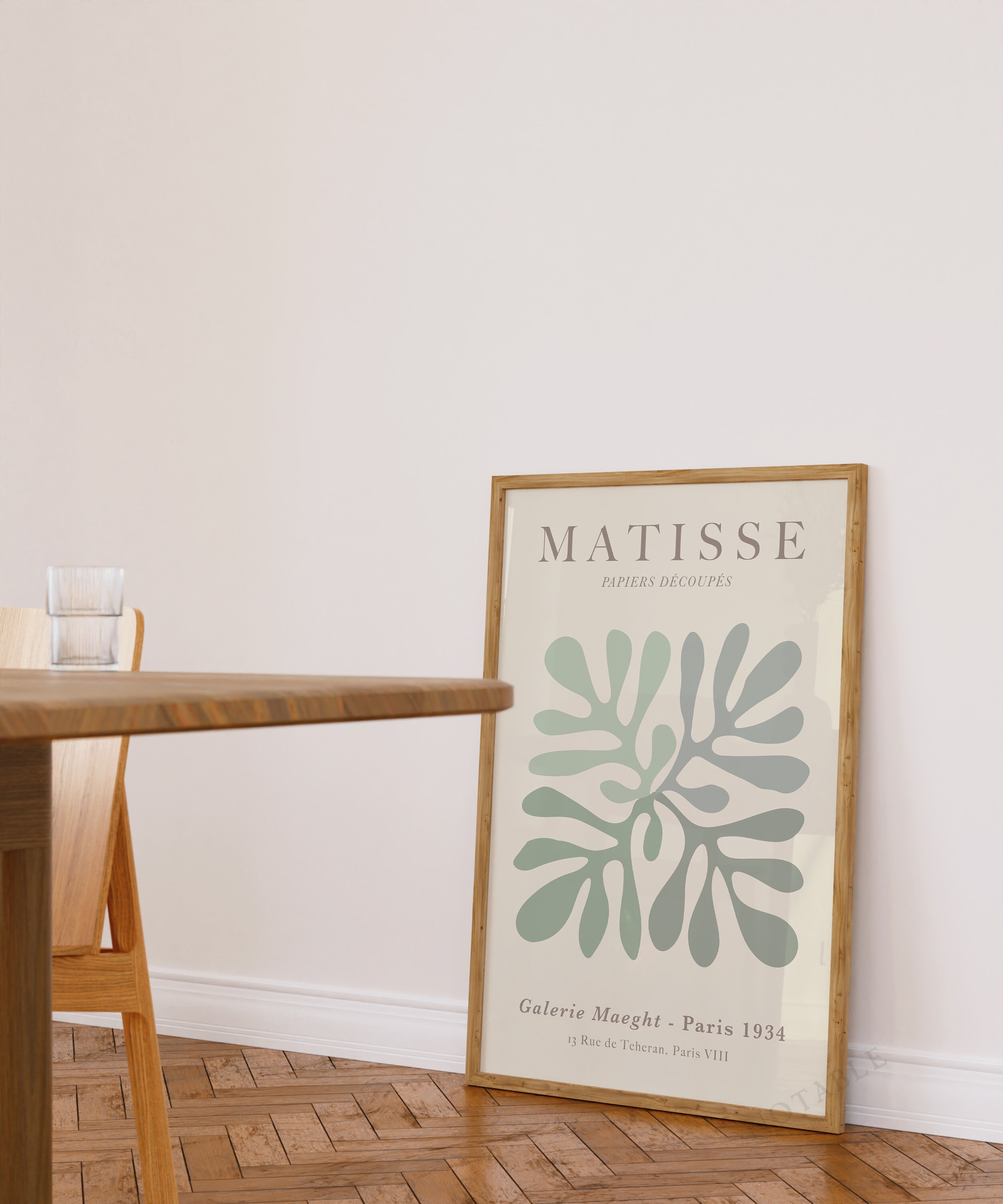 Matisse Print Sage Green, Henri Matisse Algae Cut Out Poster, Matisse ...