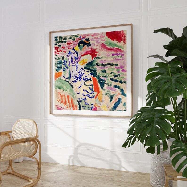 Henri Matisse Painting Square Wall Art Woman Beside the Water - Etsy