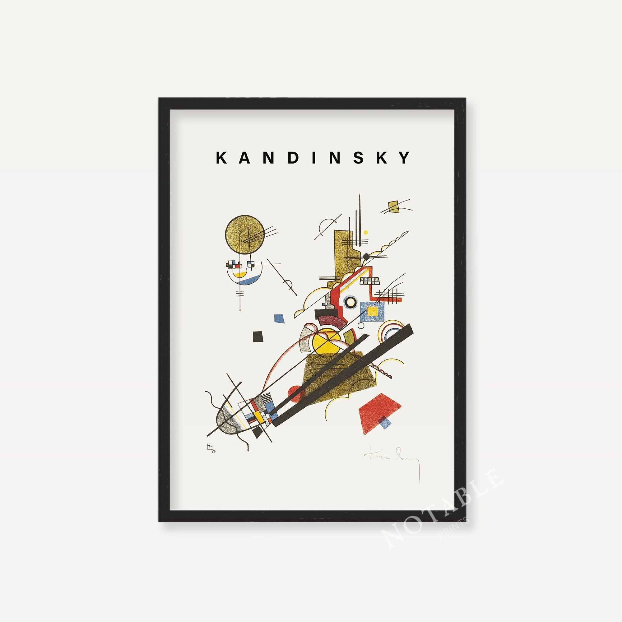 Kandinsky Poster 1923 Joyous Ascent fröhlicher Aufstieg - Etsy