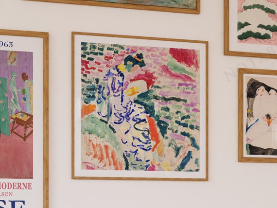 Henri Matisse Painting Square Wall Art Woman Beside the Water - Etsy