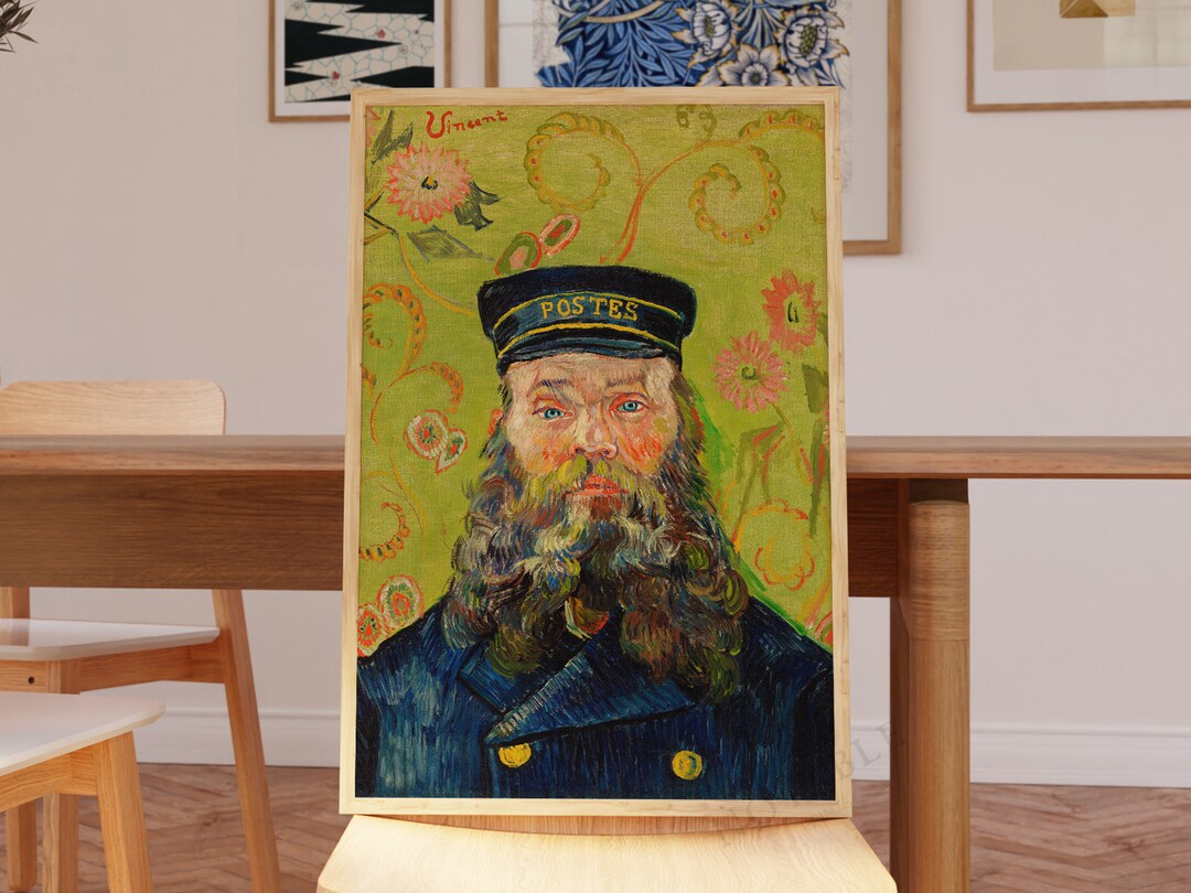 Van Gogh Print, Postman Portrait Wall Art, Joseph Roulin Portrait ...