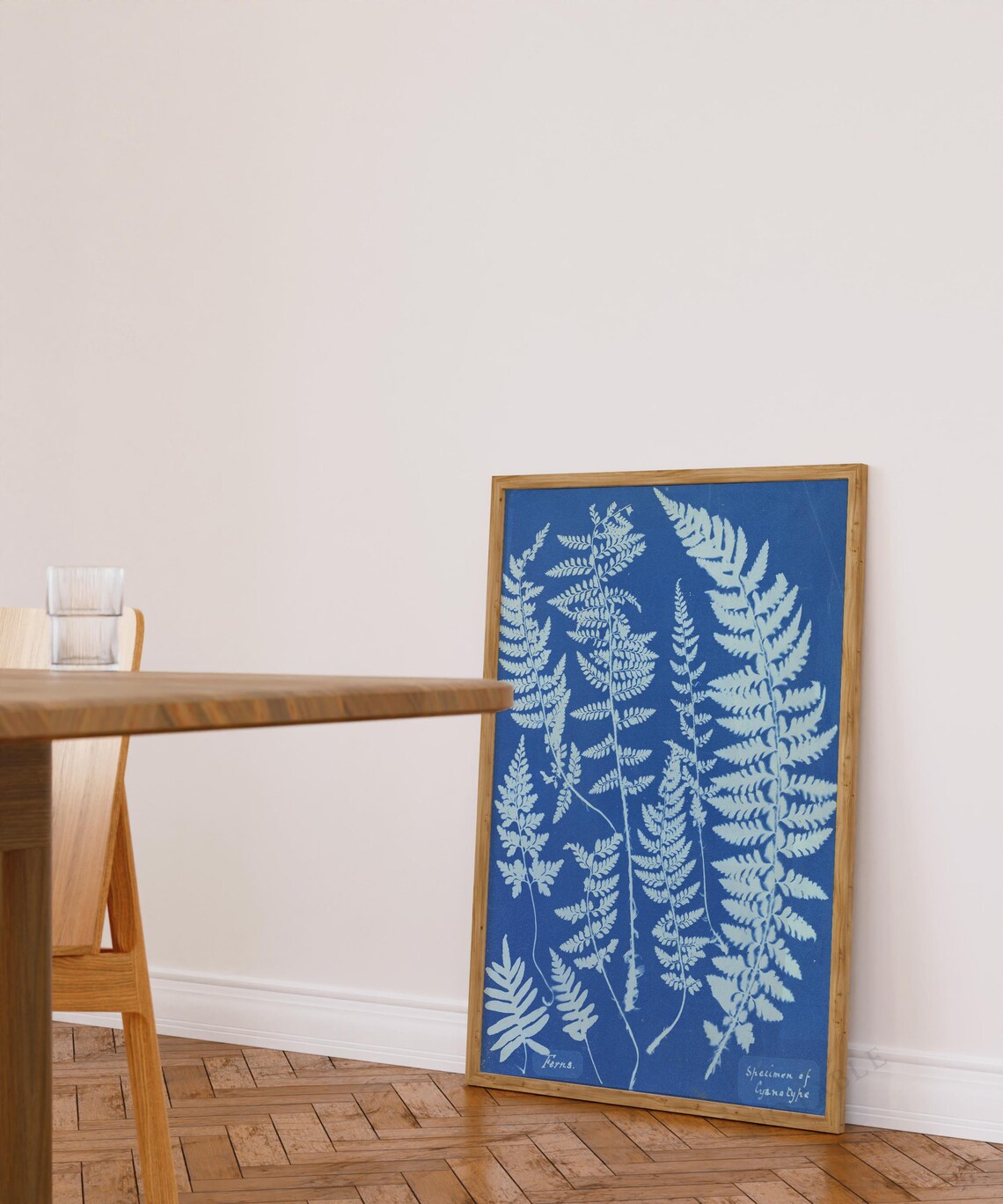 Anna Atkins Botanical Print, Cyanotype Impressions, Ferns, Ship From Uk ...