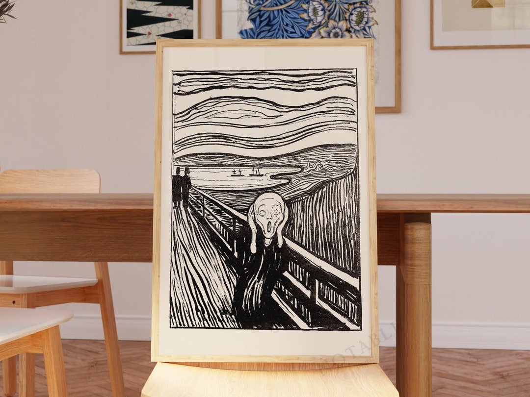 Edvard Munch Print, the Scream, Ship From Uk/us/europe/australia ...