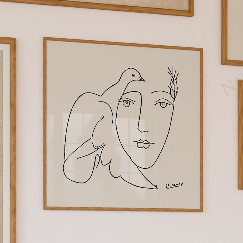 Picasso Line Drawing - Etsy