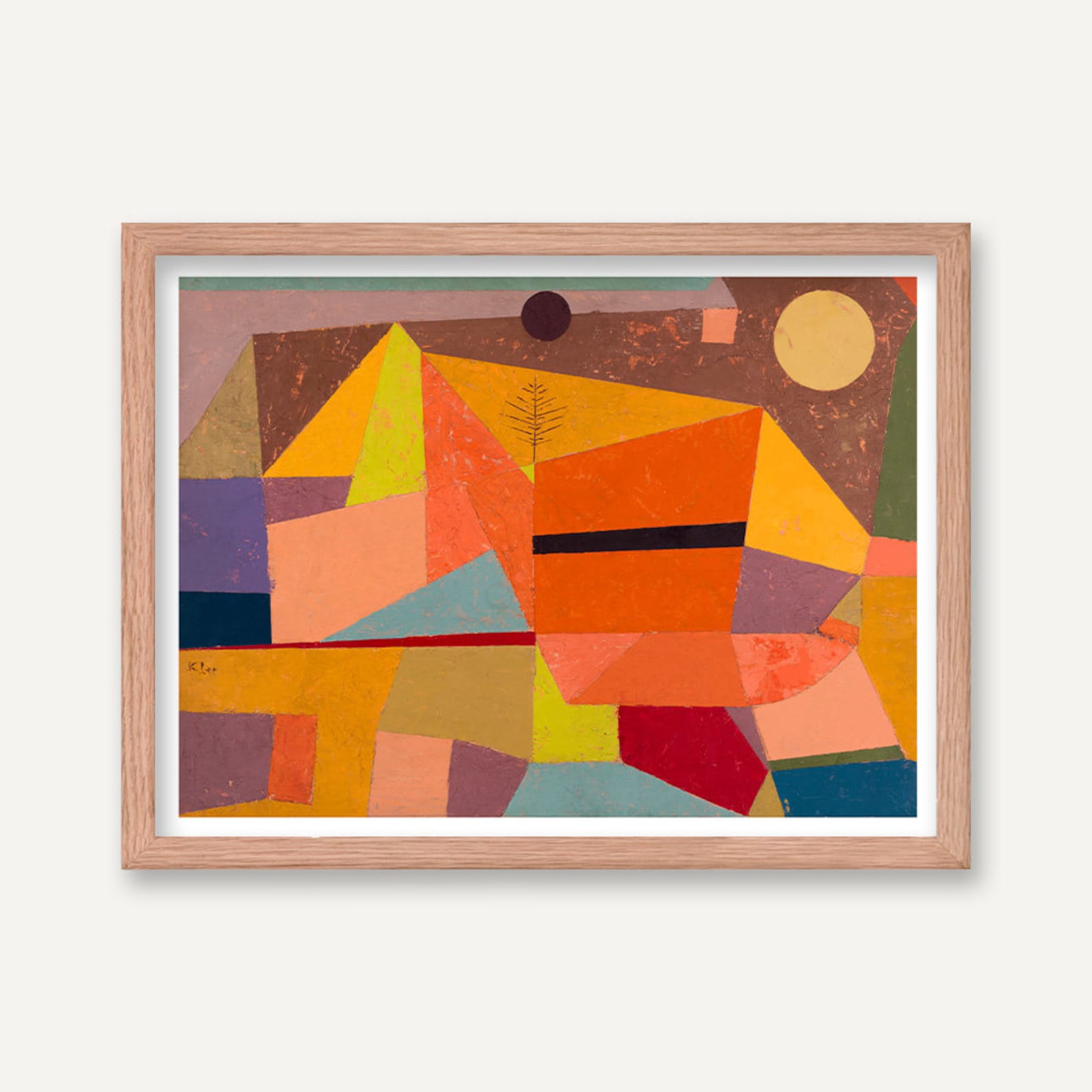 Paul Klee Horizontal Print Joyful Mountain Landscape C.1924 - Etsy