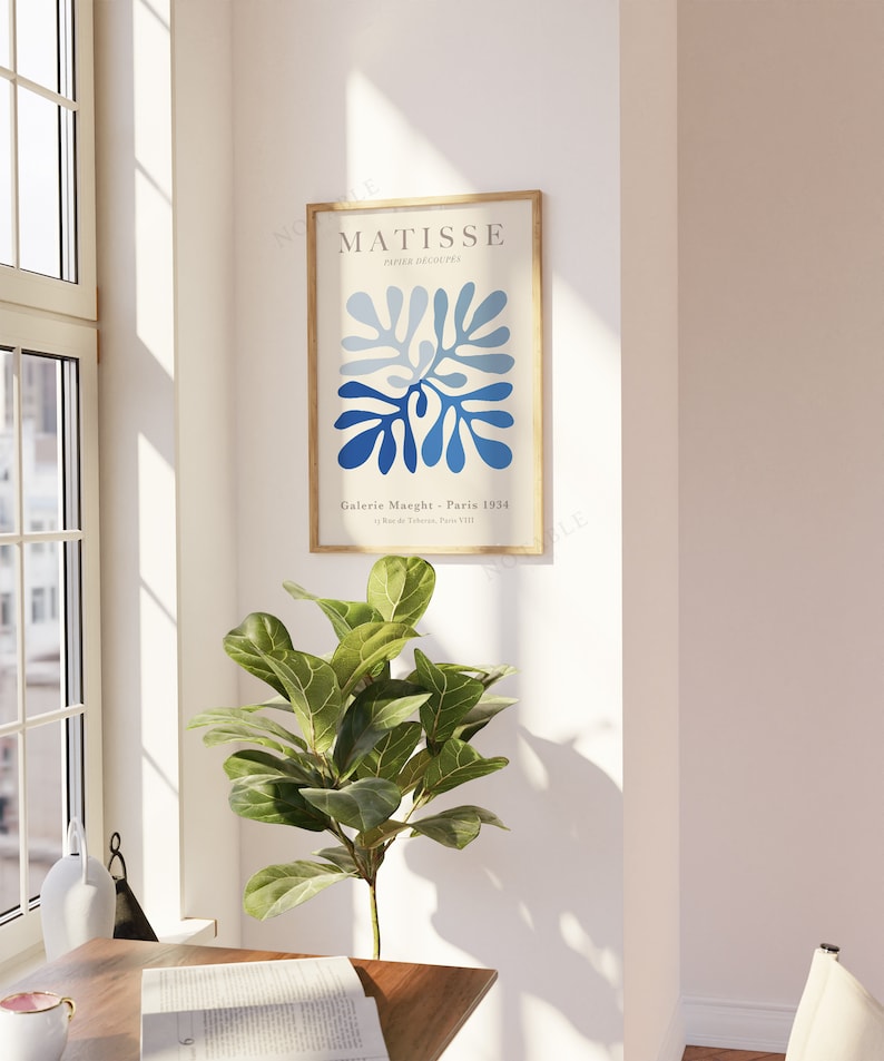 Matisse Print, Henri Matisse Blue Algae Cut Out Poster, Matisse Wall ...