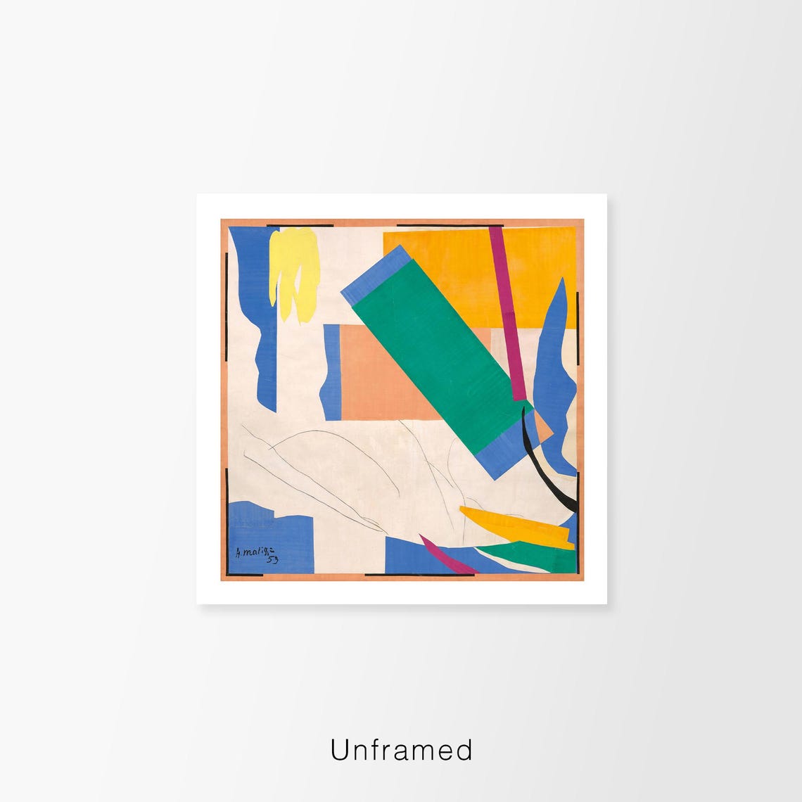Henri Matisse Print, Memory of Oceania, Matisse Cut Outs Art Print ...