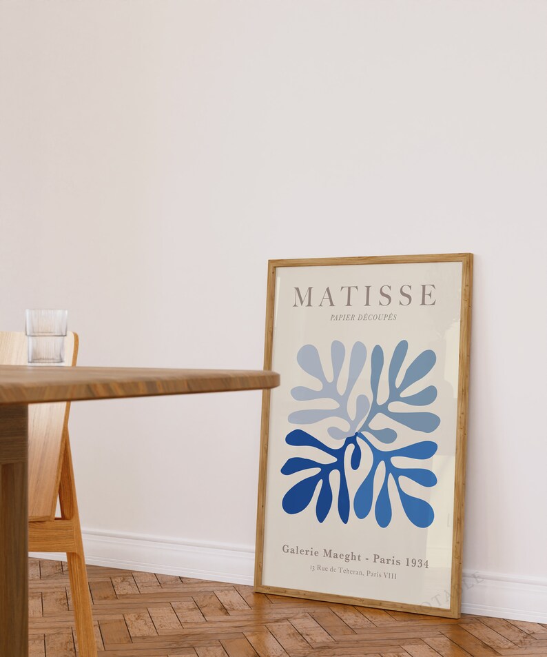 Matisse Print Henri Matisse Blue Algae Cut Out Poster - Etsy