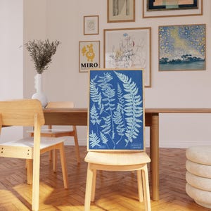 Anna Atkins Botanical Print, Cyanotype Impressions, Ferns, Ship From Uk ...