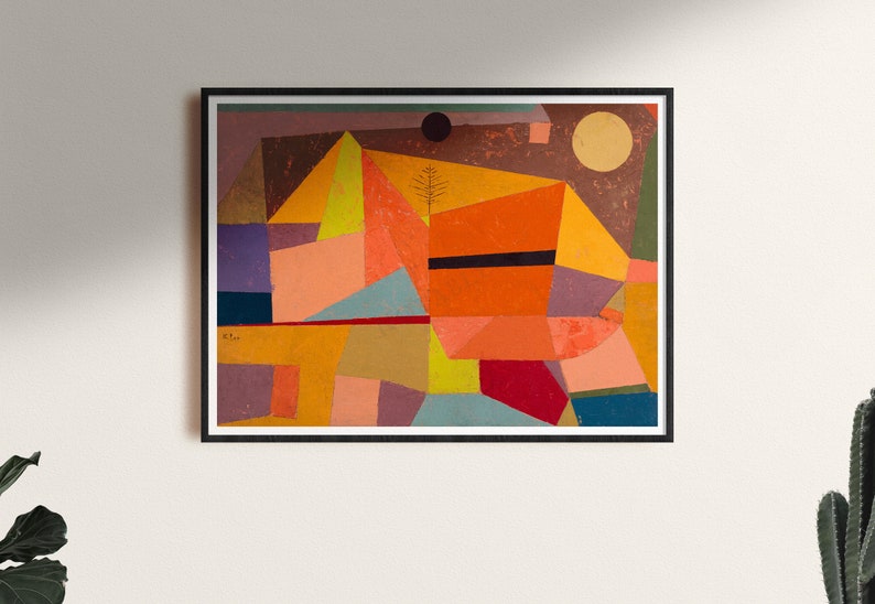 Paul Klee Horizontal Print Joyful Mountain Landscape C.1924 - Etsy