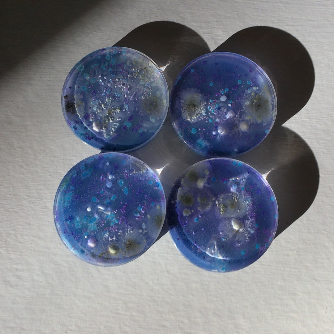 Handmade Resin Petri Dish Coasters Set of 4 - Etsy