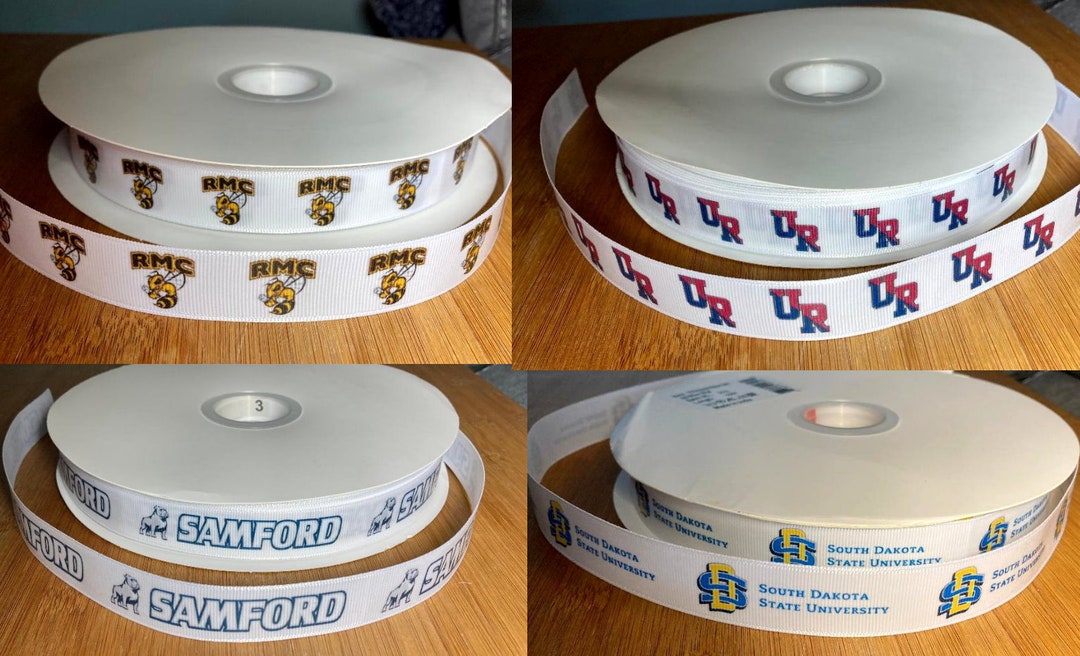 7/8 Collegiate Personalizable Grosgrain Ribbon Randolph Macon College ...