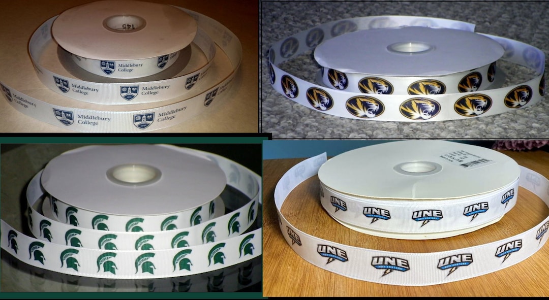 7/8 Collegiate Personalizable Grosgrain Ribbon Middlebury College ...