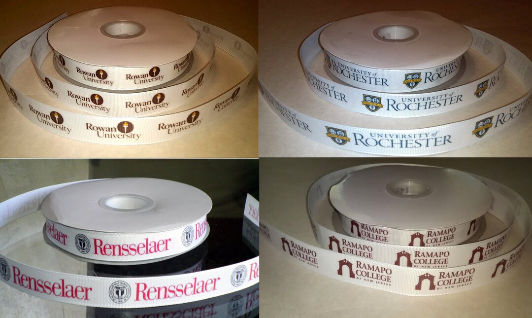 7/8 Collegiate Personalizable Grosgrain Ribbon Ramapo College ...