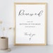Reserved Sign Wedding, Reserved for Family Wedding Template, Minimalist ...