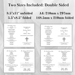 Catholic Wedding Program Template, Catholic Wedding Ceremony Program ...