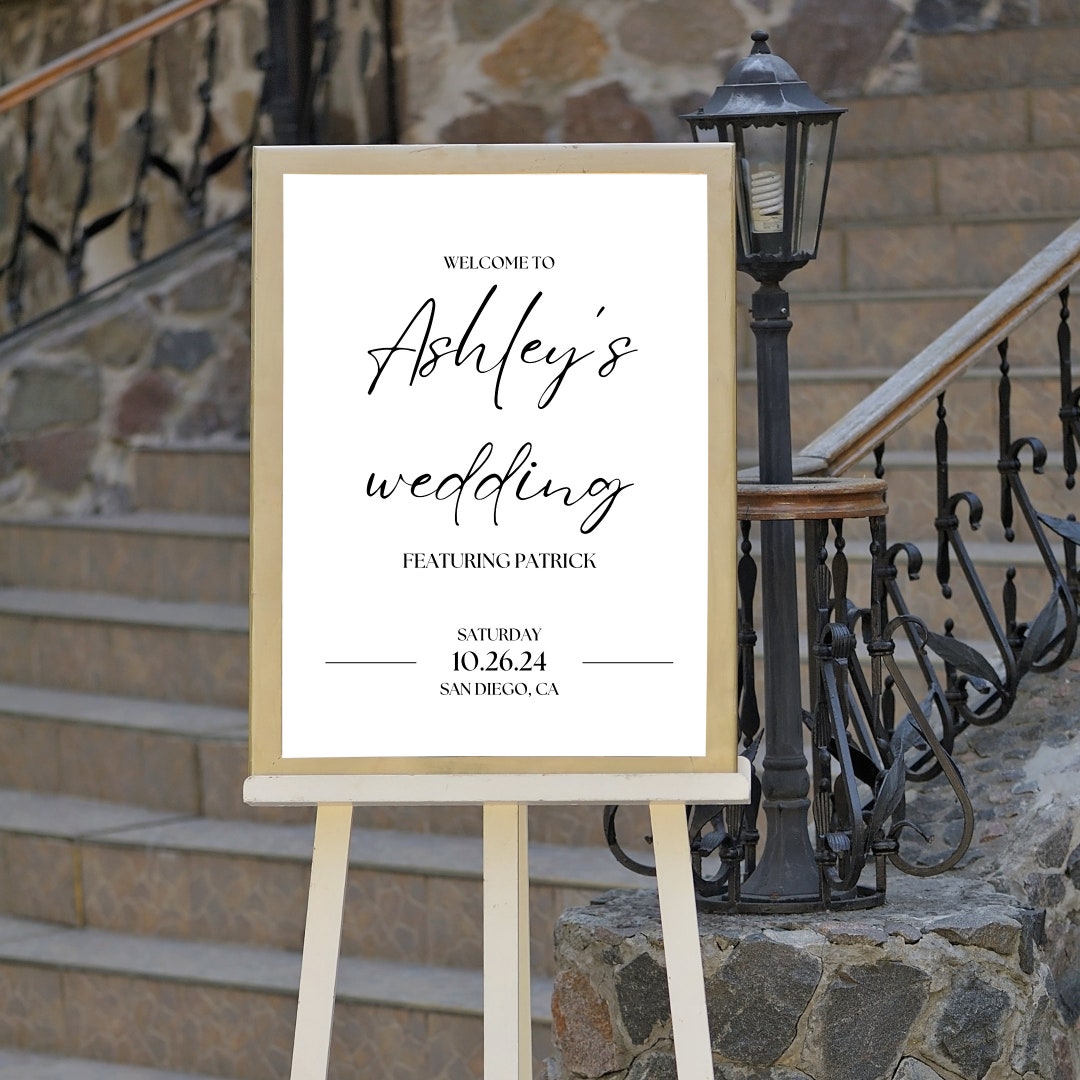 Wedding Entrance Sign, Funny Wedding Welcome, Bride's Welcome Sign ...
