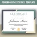 Editable Certificate Template Powerpoint, Certificate of Achievement ...