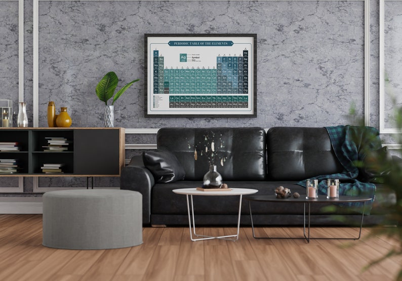 Periodic Table Poster, Average Atomic Mass, Atomic Numbers, Periodic ...