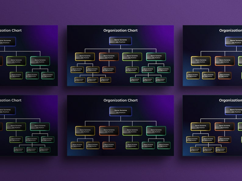 Powerpoint Organizational Chart - Etsy
