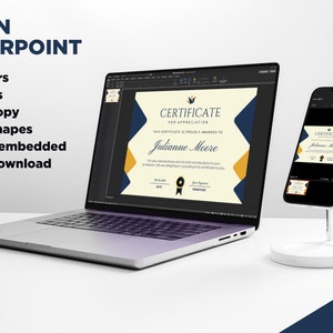 Editable Certificate Template-12, Powerpoint, Certificate of ...