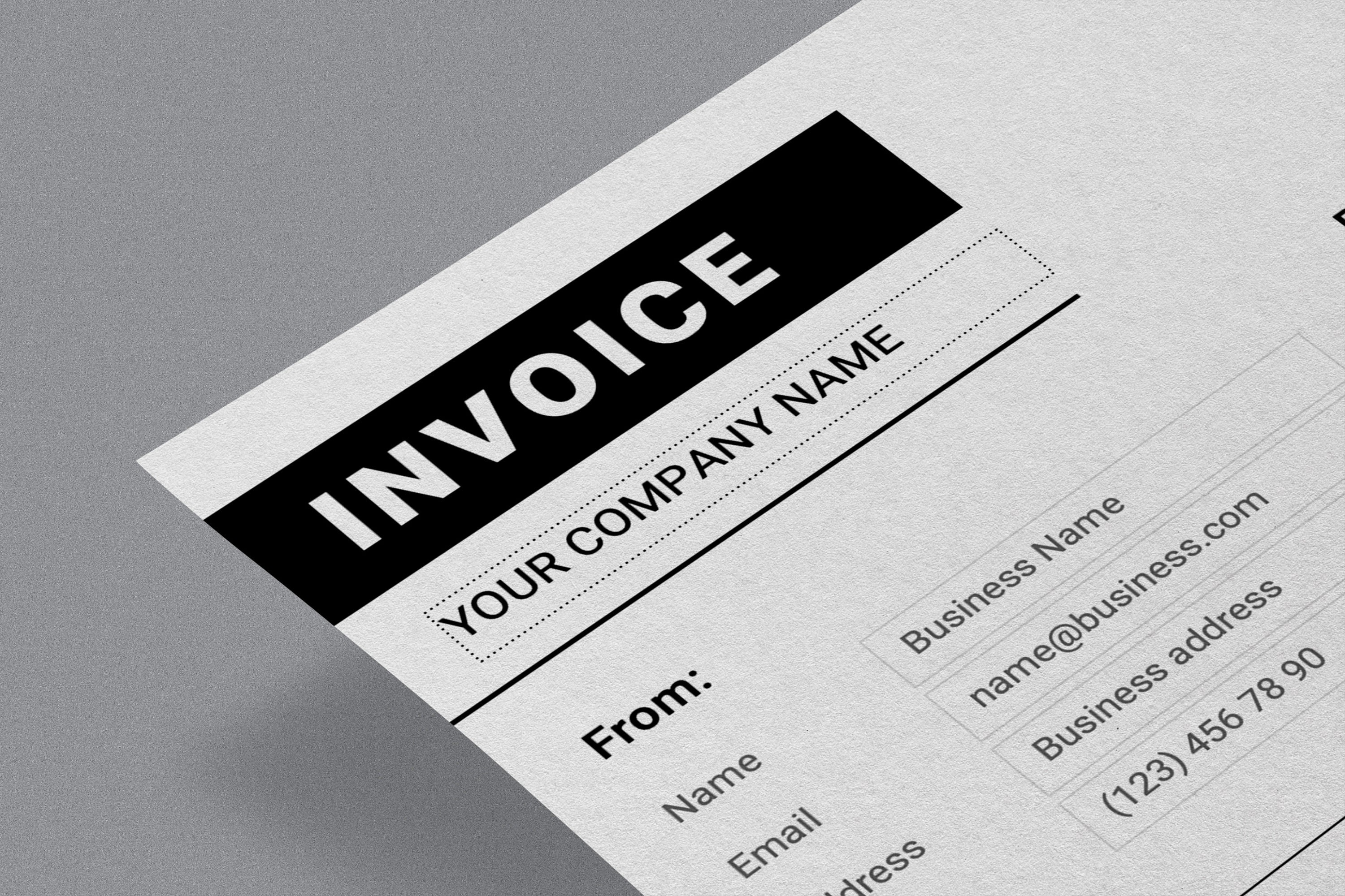 Powerpoint Invoice Template - Etsy