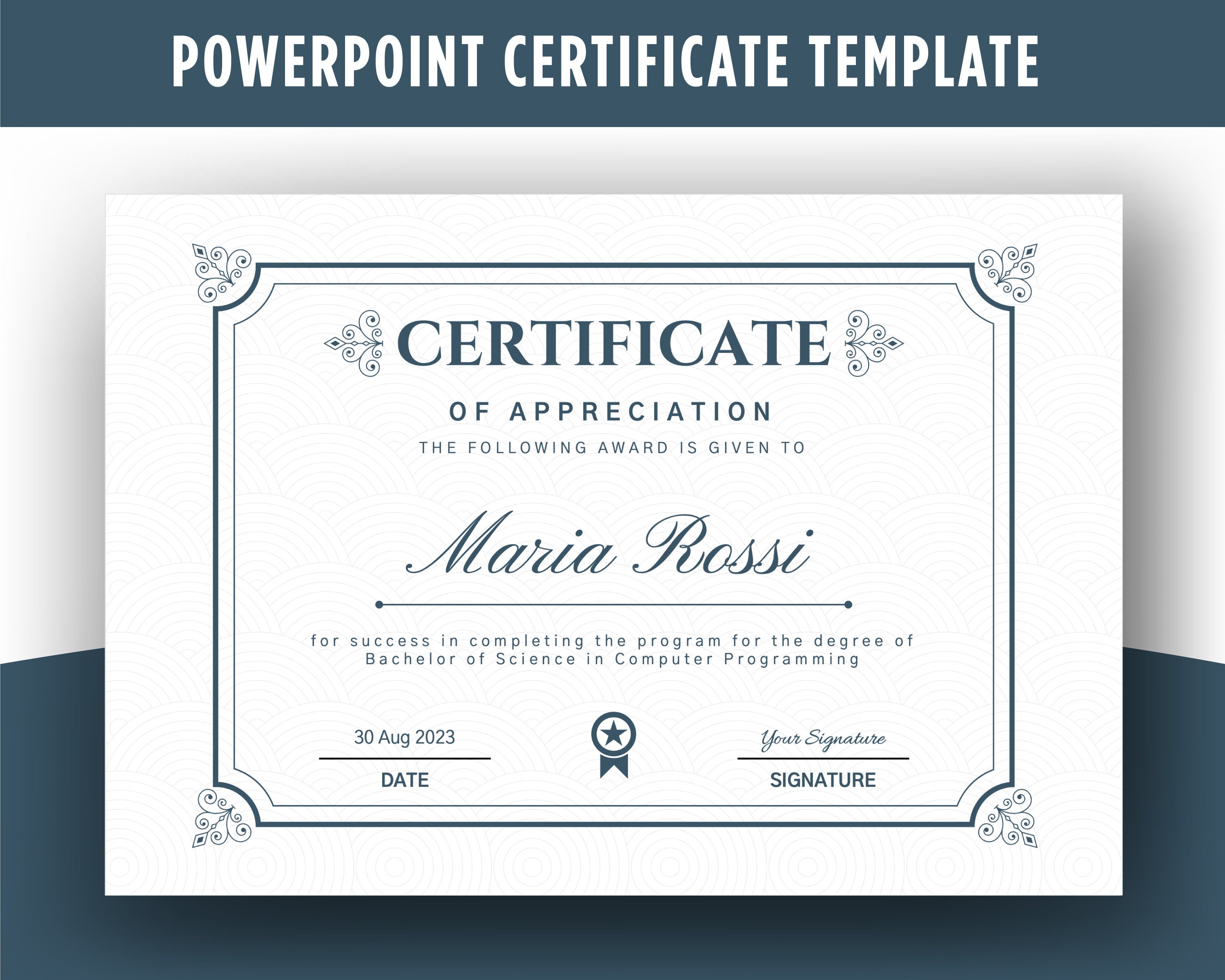 Certificate Template For Powerpoint