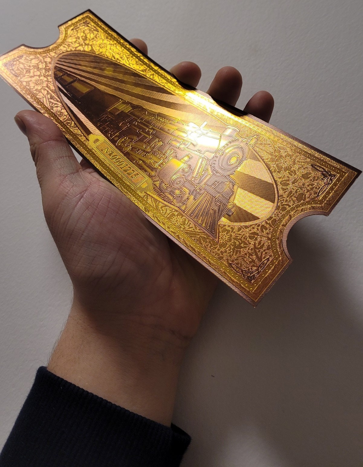 Billet De Train Du Pôle Express Ticket Doré Métallique Pour Le - Etsy UK