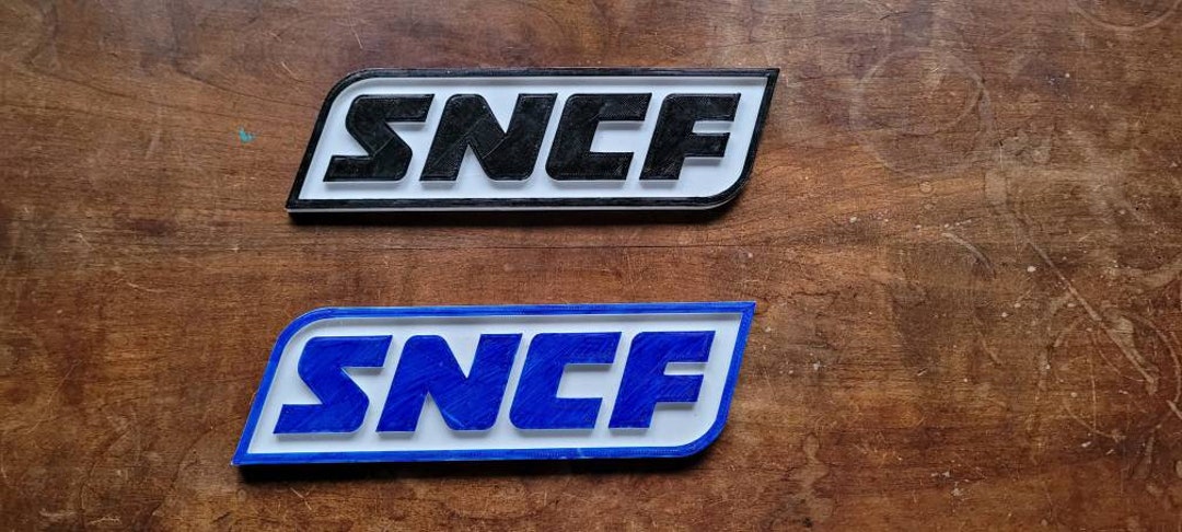 SNCF Train Locomotive Sign, 1967 Style, 3D - Etsy