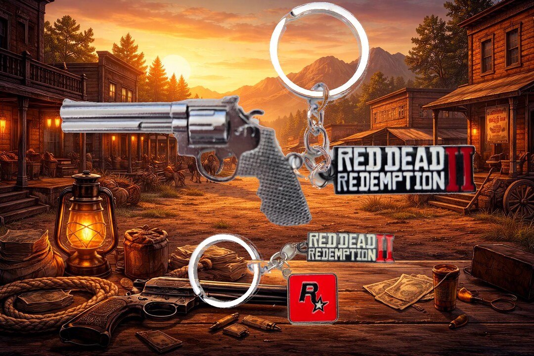 Keychain Inspired by Red Dead Redemption 2 – Western & Outlaw Wild West ...